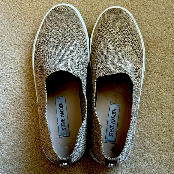 Steve Madden | Shoes | Steve Madden Gold Mesh Type Slip On | Poshmark